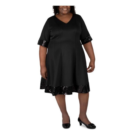 Robbie Bee | Dresses | Robbie Bee Womens Trim Short Sleeve Below The ...